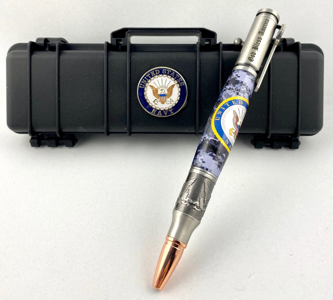US Navy Bolt Action Pen (USN) - Navy Retirement Gift - Navy Pen ...