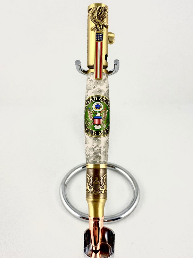 United States Army Bolt Action Pen USA Army Retirement Gift Army Pen ...