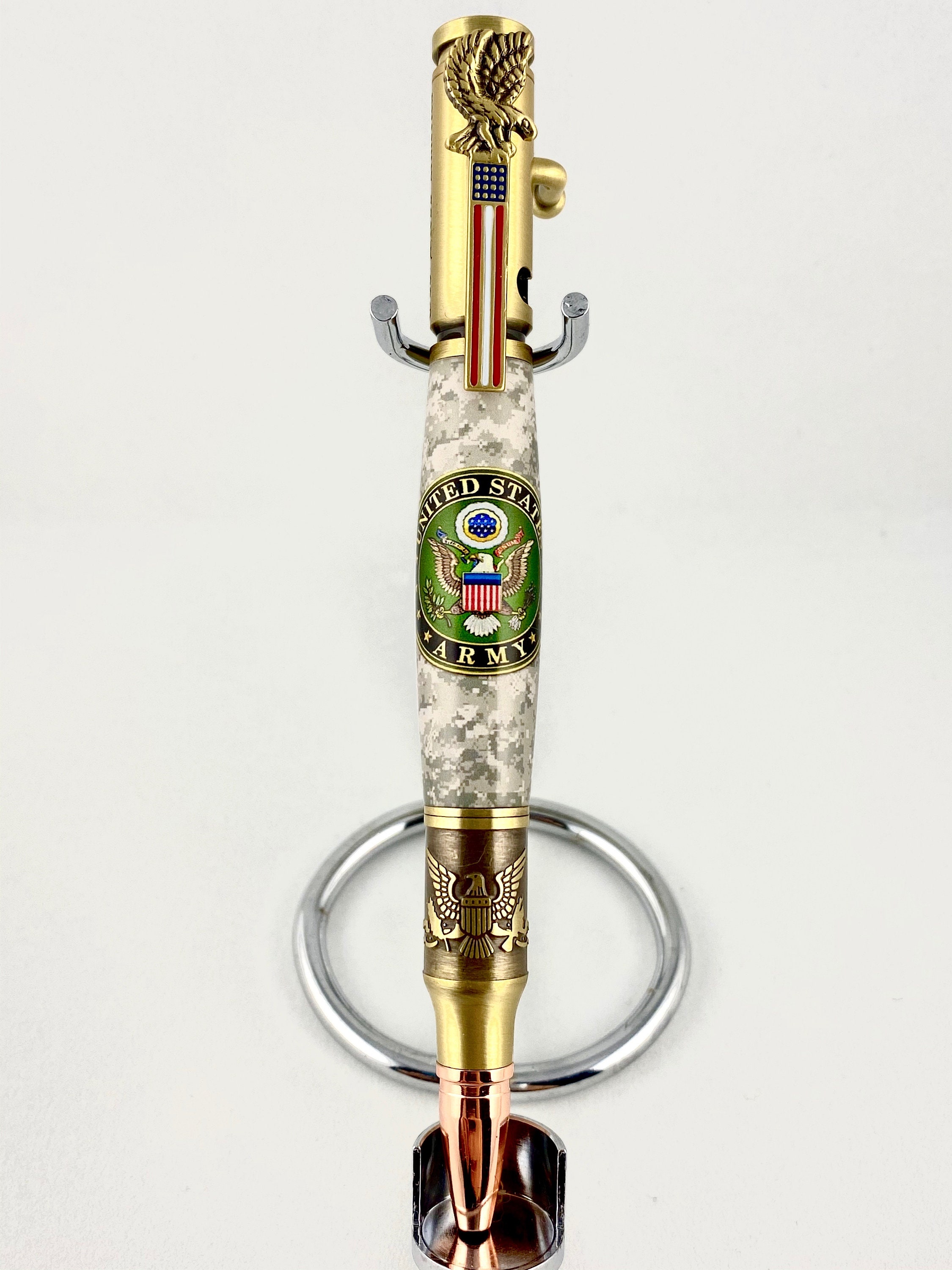 United States Army Bolt Action Pen (USA) - Army Retirement Gift - Army ...