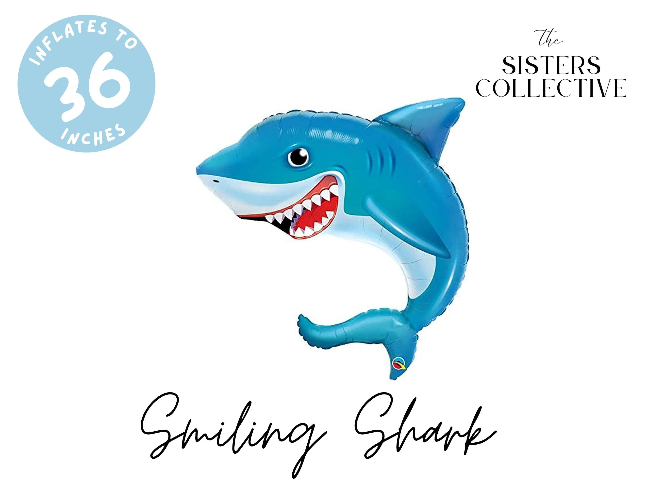 Laughing Shark Balloon Ocean Life Decor Under the Sea Balloons - Etsy