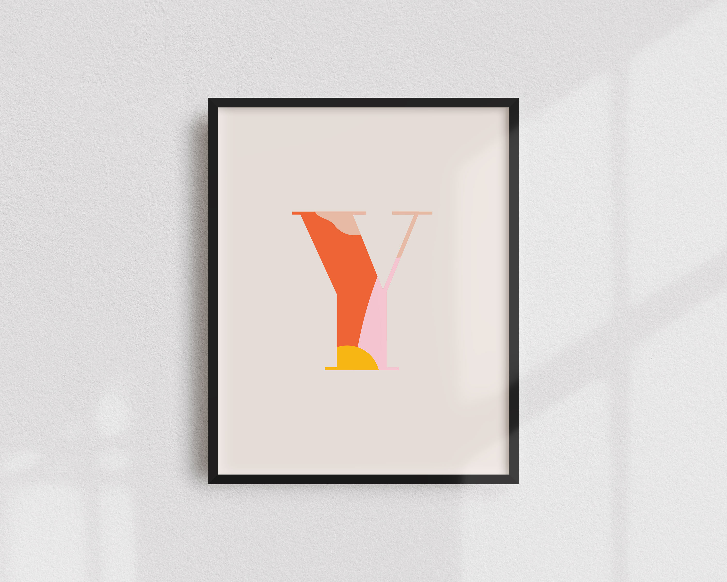 Letter Y Printable / Monogram Alphabet Initial / Alphabet Typography ...