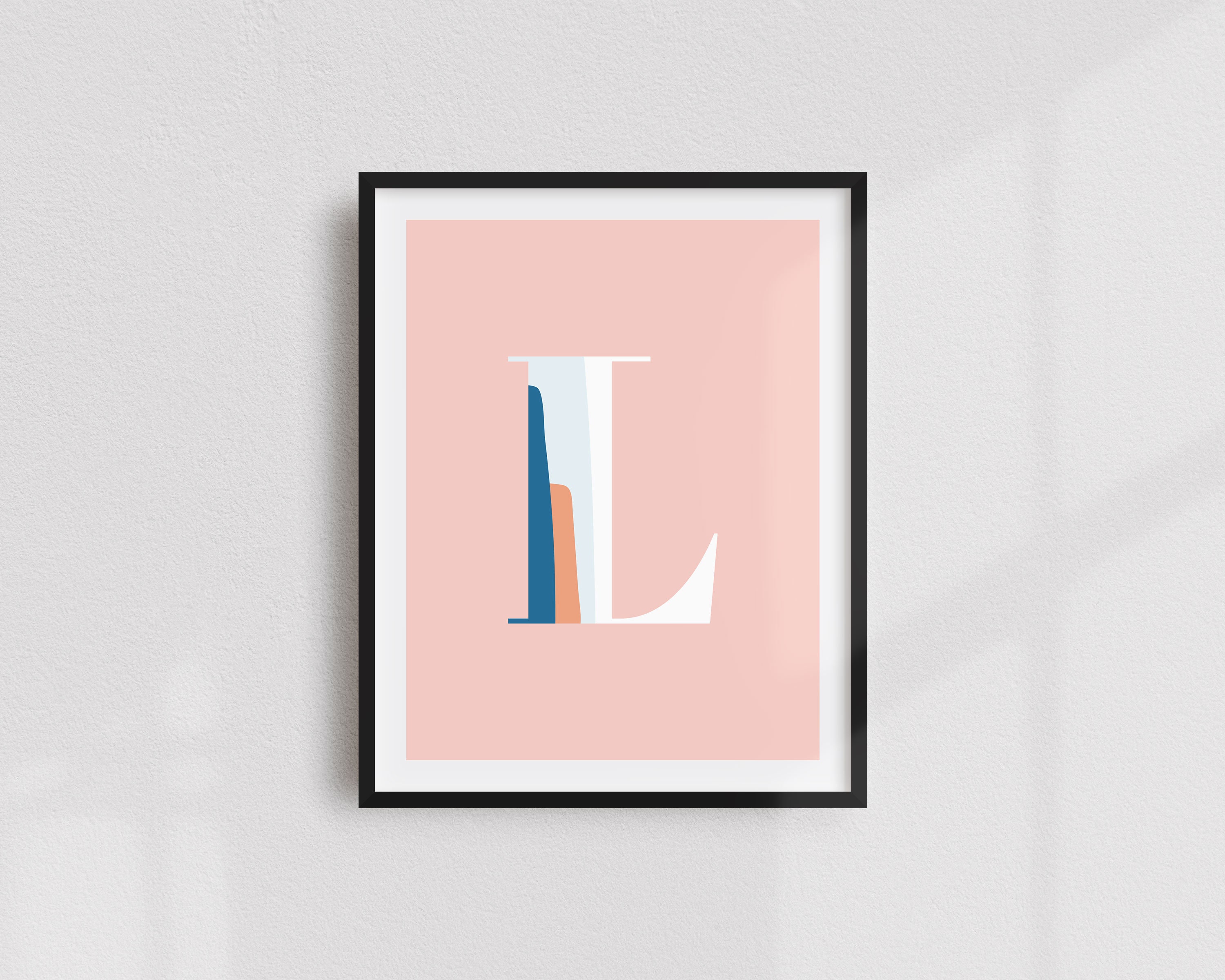 Letter L Printable / Monogram Alphabet Initial / Alphabet Typography ...
