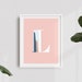 Letter L Printable / Monogram Alphabet Initial / Alphabet Typography ...