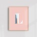 Letter L Printable / Monogram Alphabet Initial / Alphabet Typography ...