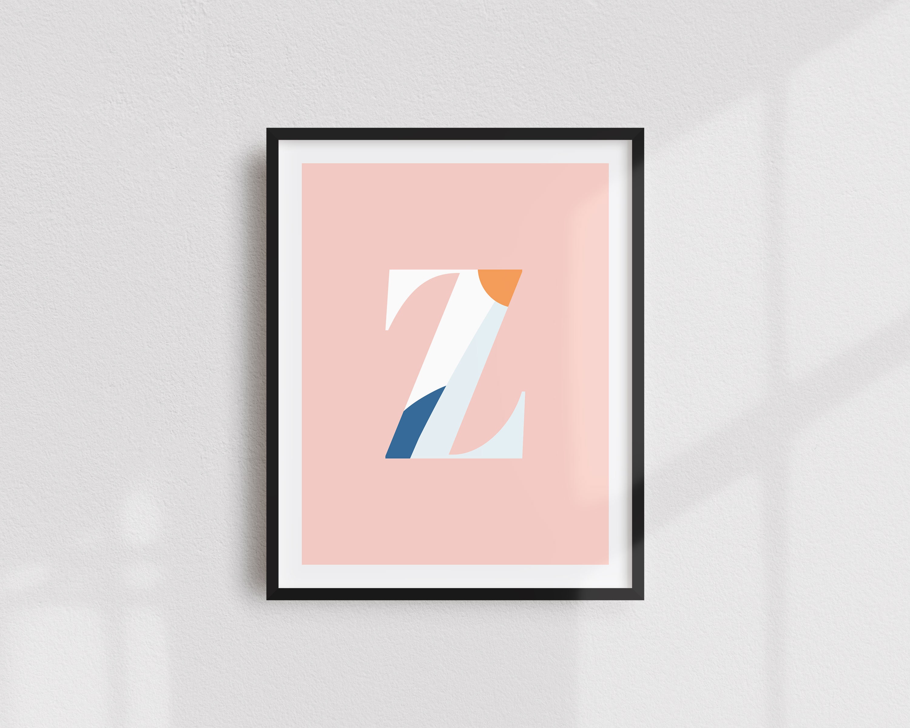 Letter Z Printable / Monogram Alphabet Initial / Alphabet Typography ...