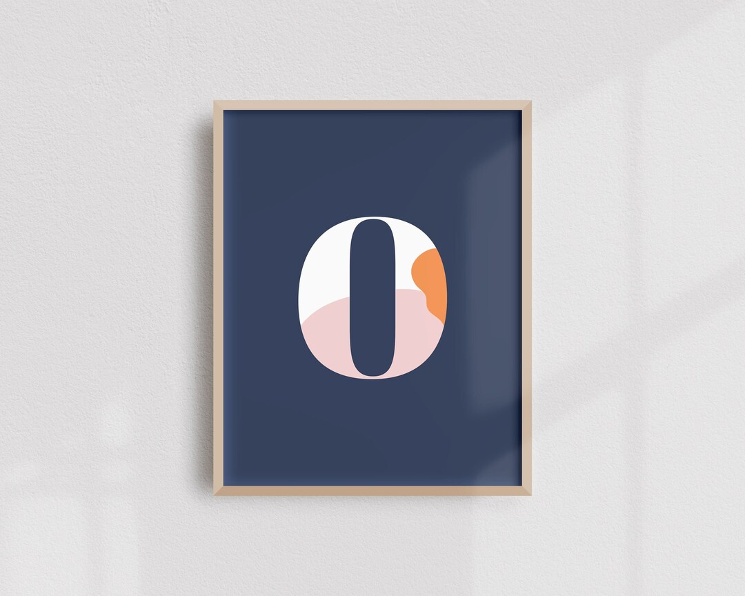 Letter O Printable / Monogram Alphabet Initial / Alphabet Typography ...