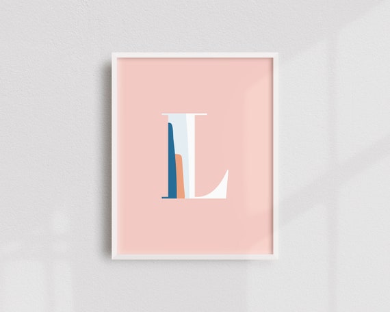 Letter L Printable / Monogram Alphabet Initial / Alphabet | Etsy