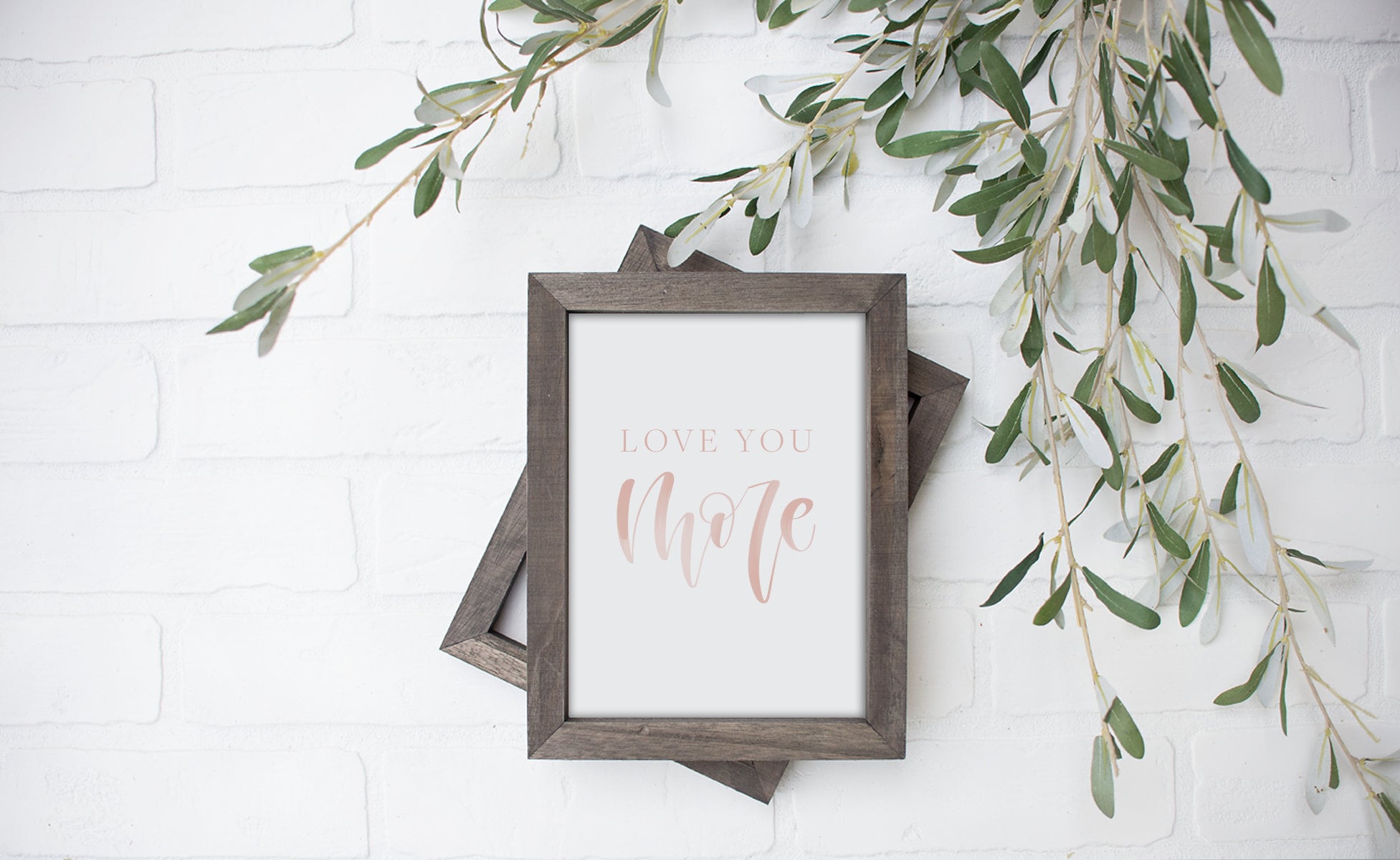 Printable Handwritten Love You More Art // Printable Romantic Gift ...