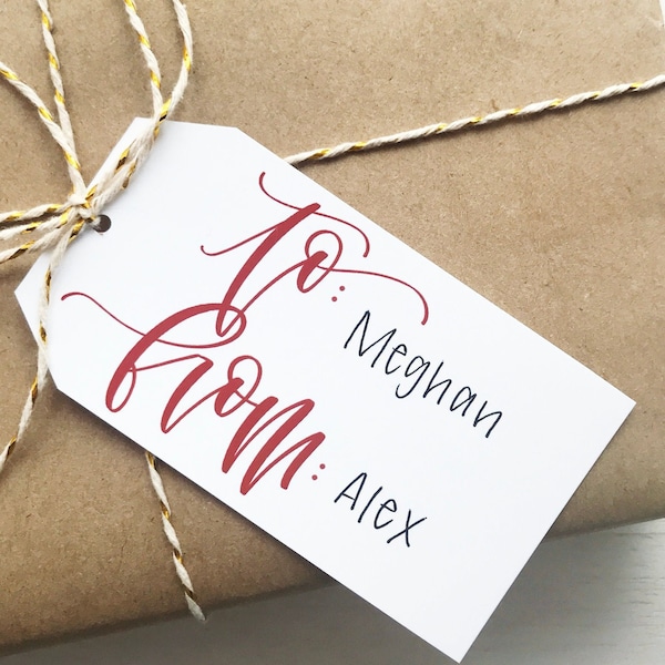 Calligraphy Tags - Etsy