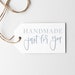 5 Colors! Printable 'handmade Just for You’ Tags // Modern Calligraphy ...
