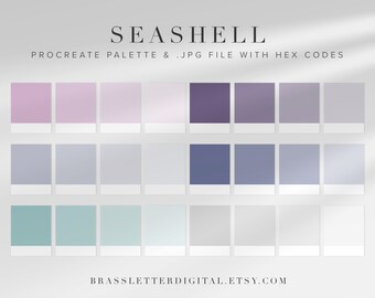 Kinetic Color Palette procreate Palette & JPG With Hex Codes ...