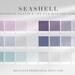 Seashell Color Palette (procreate Palette & JPG With Hex Codes ...
