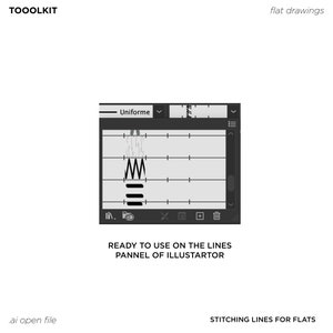 Stitch Lines for Flats Fashion Flat Sketch - Schizzo Tecnico Di Moda ...