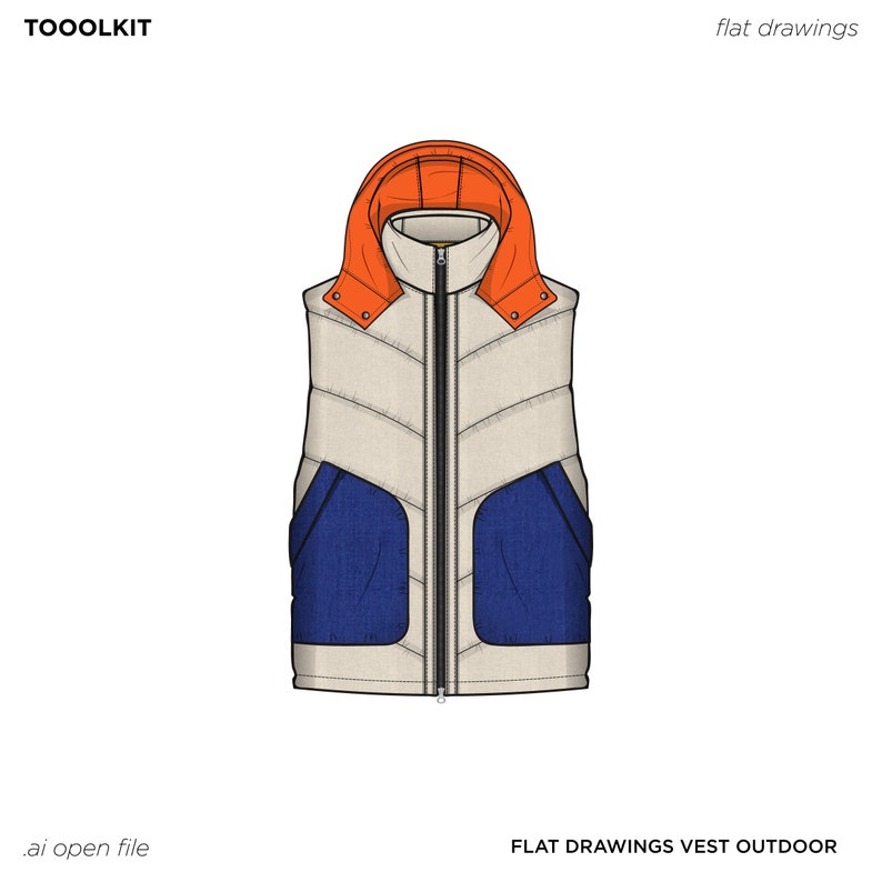 Vest Vector Mockup Pack Template Fashion Illustrator Tech Pack Clothing ...