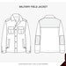 Military Field Jacket Vector Mockup: Fashion Illustrator Tech Pack - Etsy
