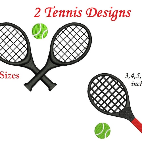 Tennis Machine Embroidery Design - Etsy