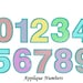 Applique Numbers Design Applique Numbers Embroidery Design - Etsy