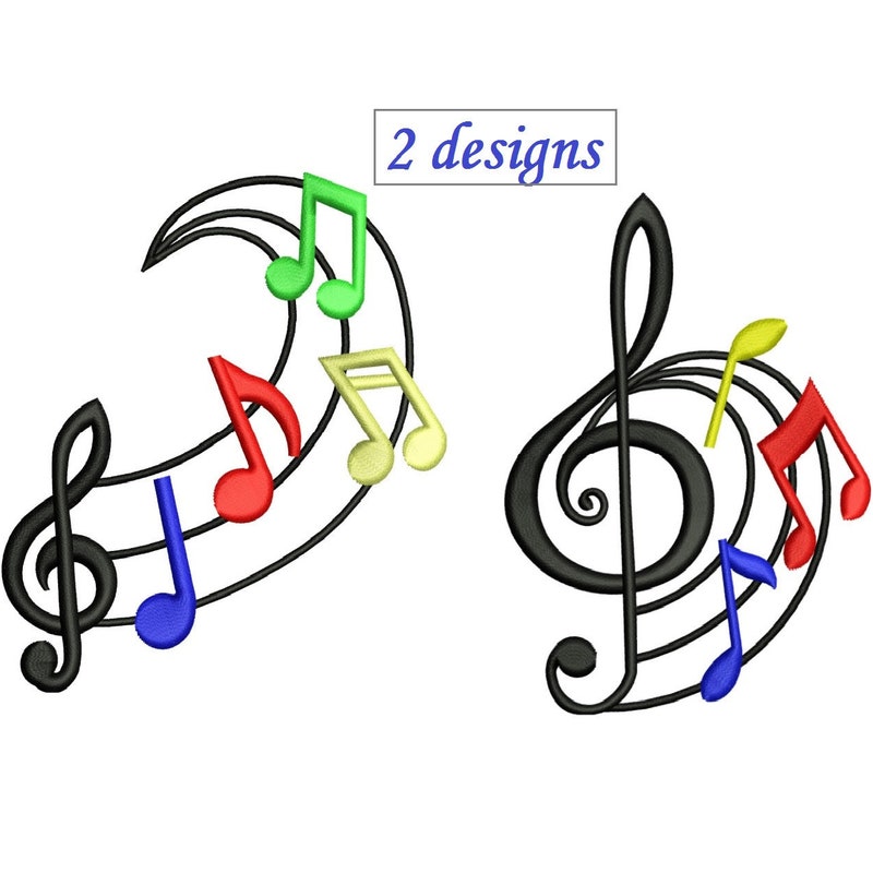 Music Embroidery - Etsy