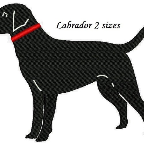 Labrador Dog Embroidery Design 2 Sizes Retriever Embroidery - Etsy
