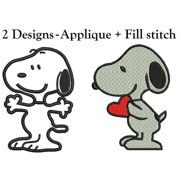 Snoopy Embroidery - Etsy