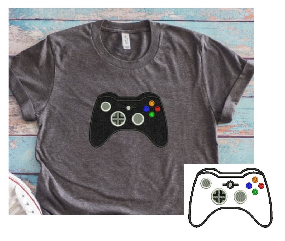 Xbox Applique Design Video Game Controller Embroidery Design 3,4,5,6 ...