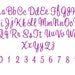 Sweetheart Embroidery Font Alphabet 4 Sizes Instant Download - Etsy