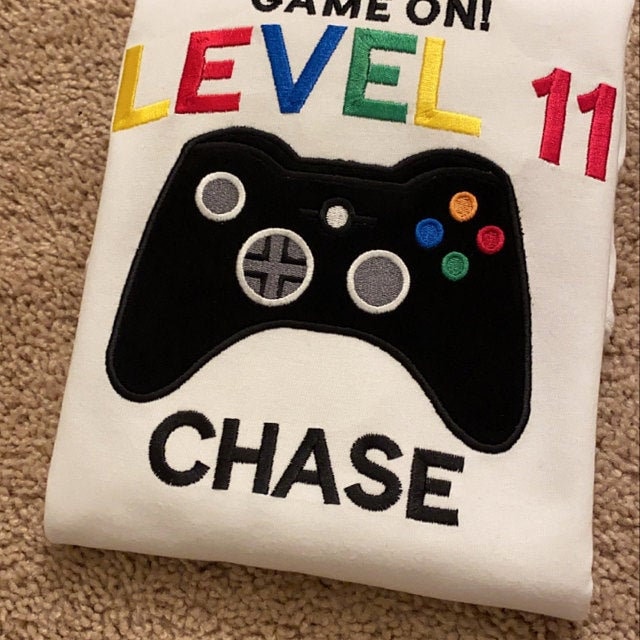 Xbox Applique Design Video Game Controller Embroidery Design - Etsy