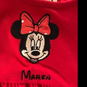 Minnie Mouse Applique Design - Minnie Applique Design - Minnie Face ...