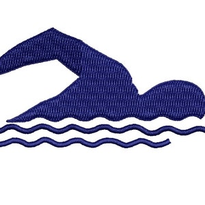 Swimmer Embroidery Design - 2 Designs Instant Download Swimming ...