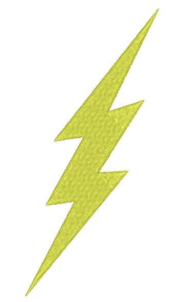 Lightning Bolt Embroidery Design Set of 3 Instant Download | Etsy