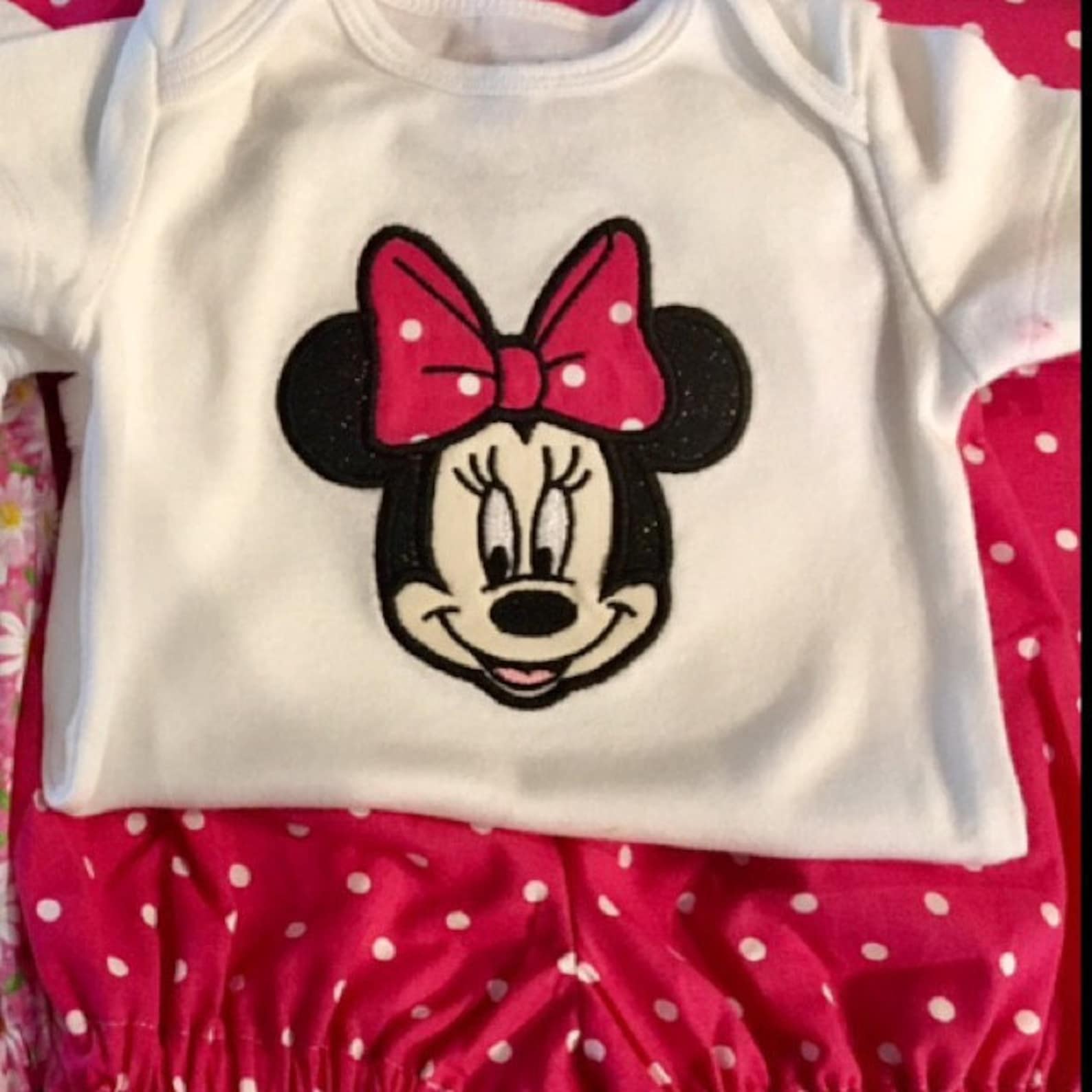 Minnie Mouse Applique Design Minnie Applique Design Minnie Face ...