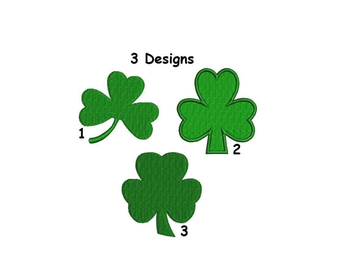 Shamrock Embroidery Design INSTANT DOWNLOAD | Etsy