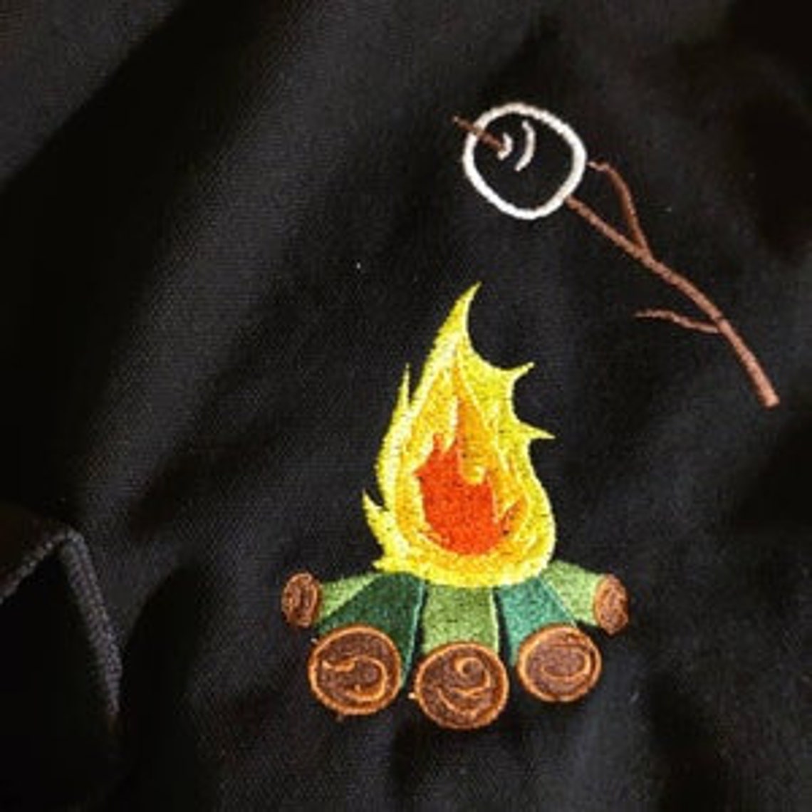 Campfire Embroidery Design 3456 Inch Size Instant - Etsy