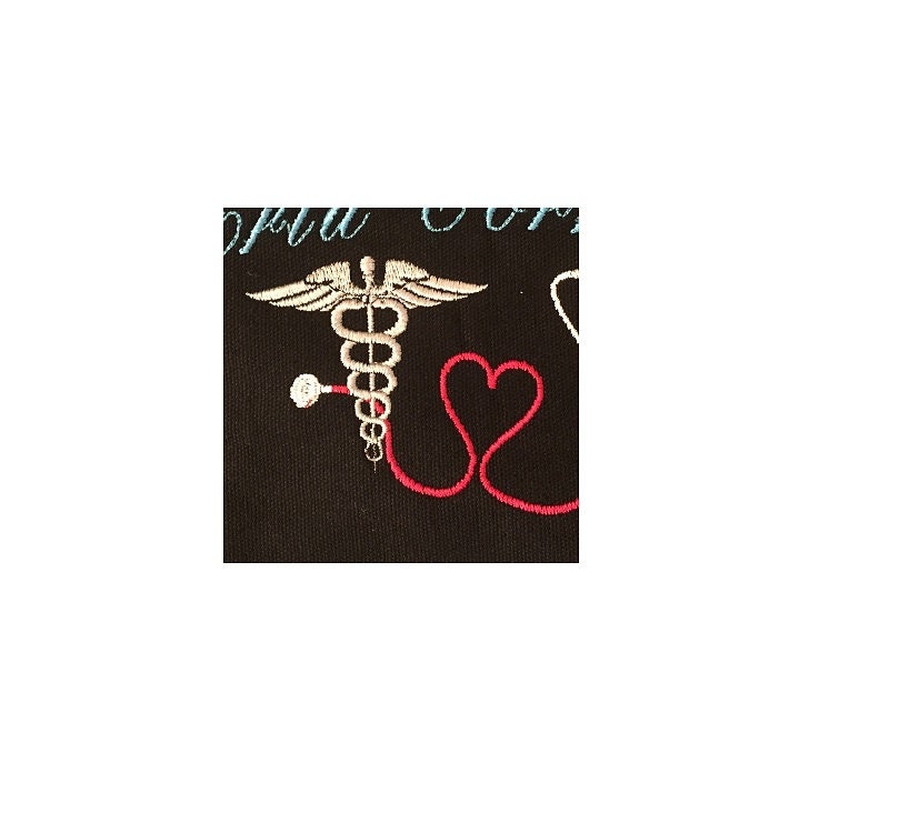 Medical Caduceus Embroidery Design 3 Design Sizes Machine - Etsy