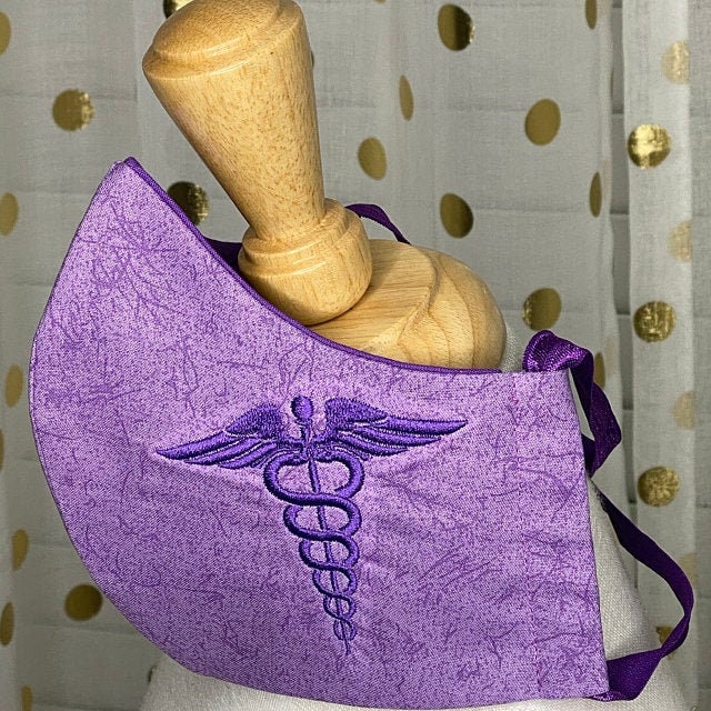 Medical Caduceus Embroidery Design 3 Design Sizes Machine - Etsy