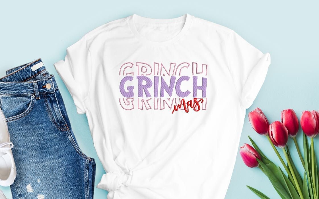 Grinchmas Embroidery Designs - 4 Sizes Instant Download - Etsy