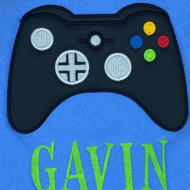 Xbox Applique Design Video Game Controller Embroidery Design - Etsy