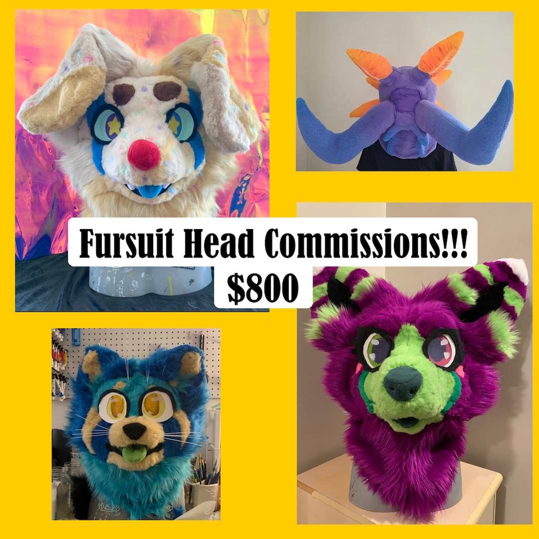 CUSTOM Fursuit Head Commissions! - Etsy