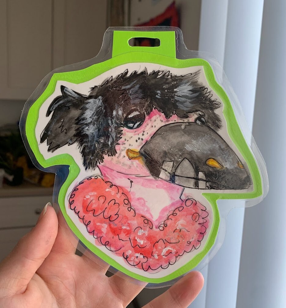 CUSTOM Furry Badges - Traditional Fursona Headshot Badges - Etsy