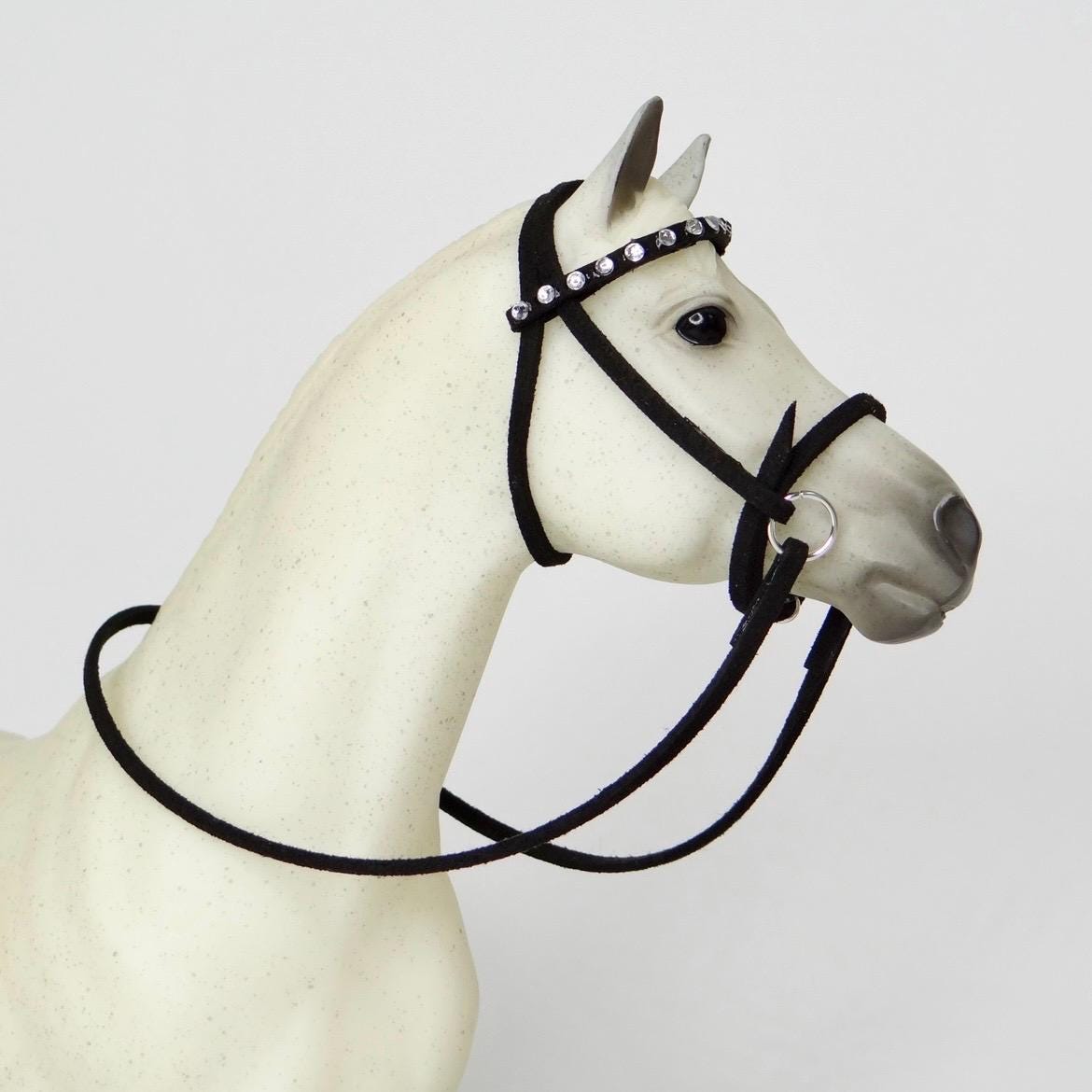 Breyer Traditional 1:9 Scale Model Horse Tack Bridle With Gems Handmade ...