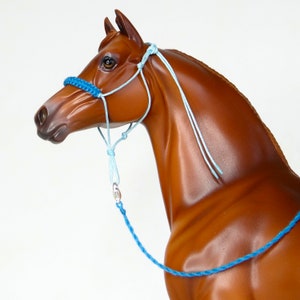 Breyer Traditional 1:9 Scale Model Horse Tack Rope Halter + Braided ...