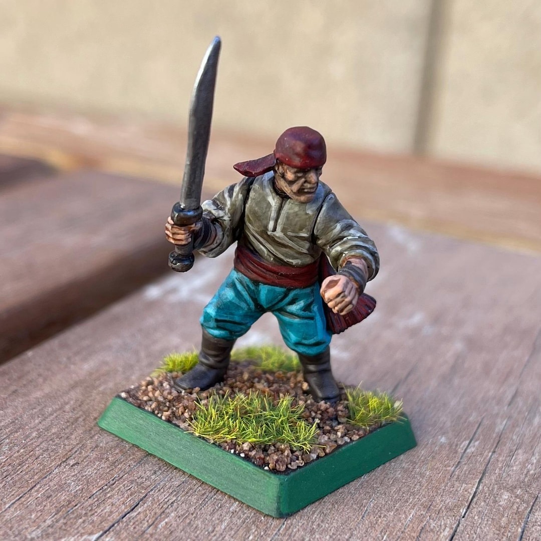 Human Pirate, Swashbuckler, or Fighter Miniature, Handpainted. for ...