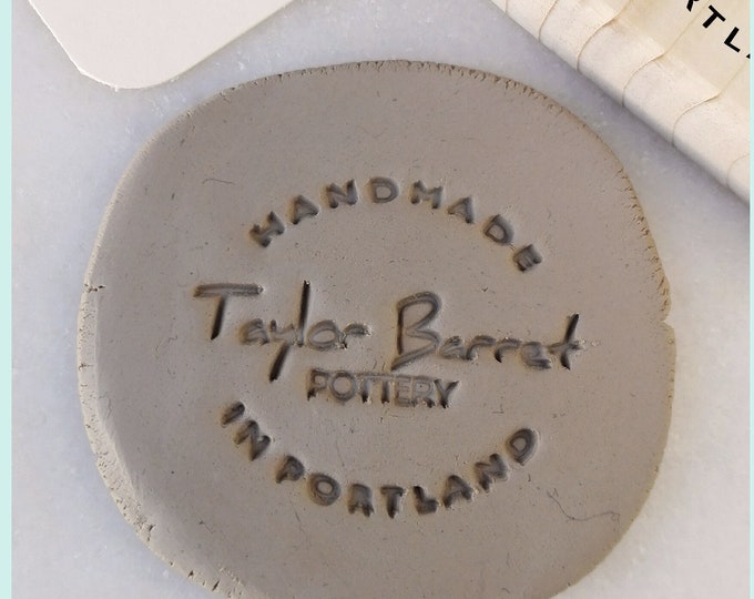 Firma Personalizzata E Posizione Clay Stamp, Signature Pottery Stamp ...