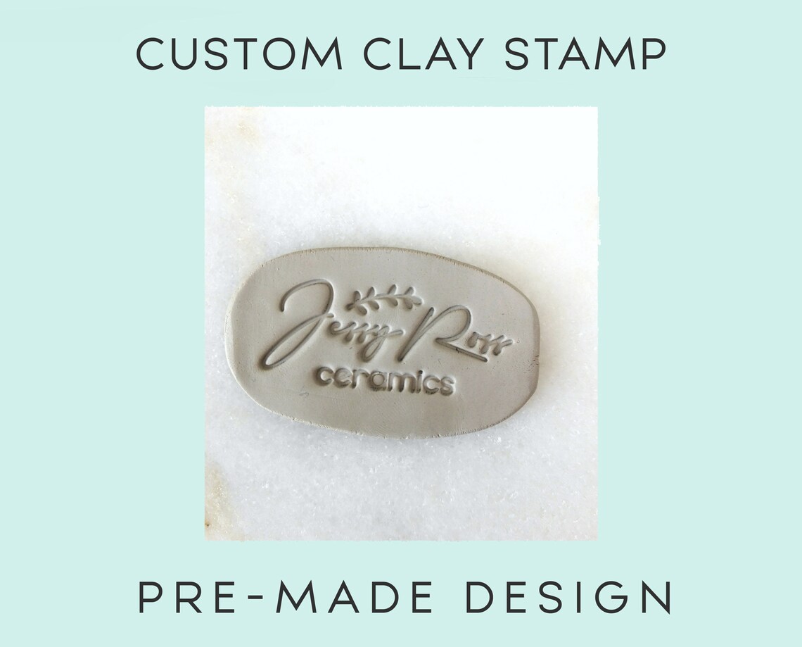 Custom Signature Clay Stamp Pre-made Design Signature Pottery | Etsy
