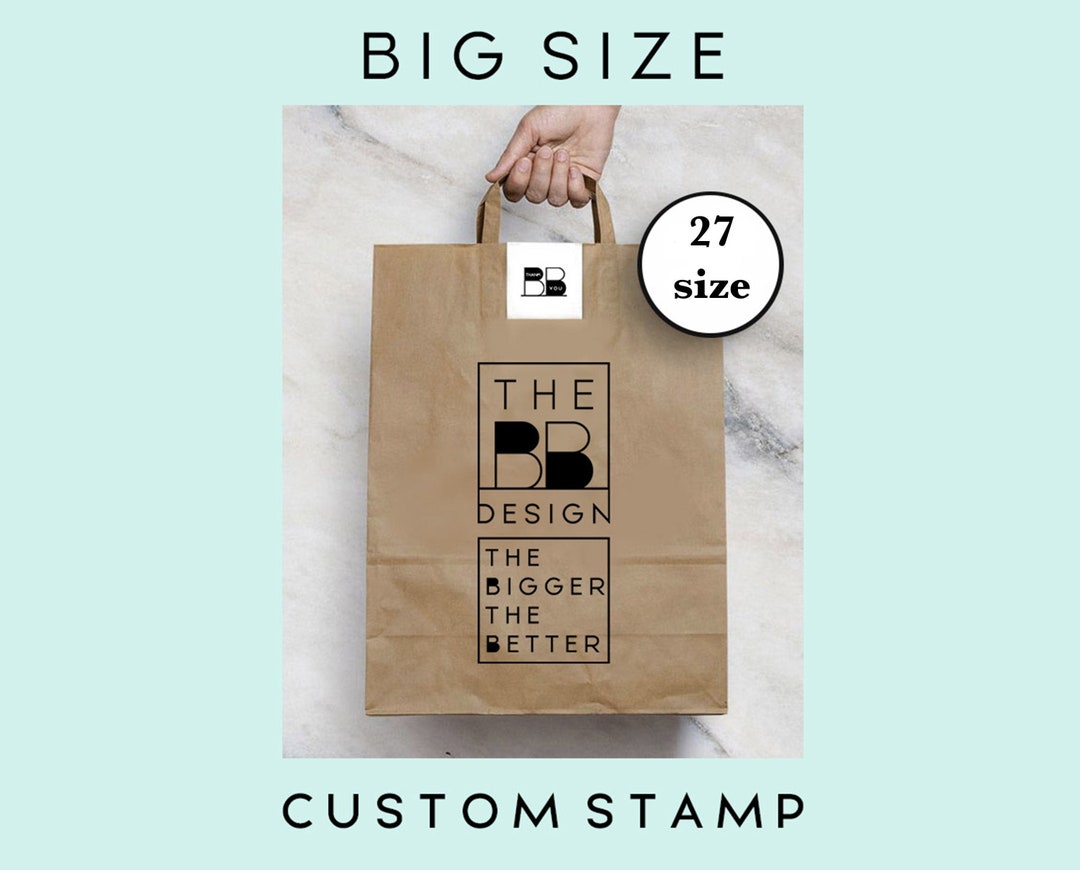 Custom Big Size Stamp, Large Size Custom Logo Stamp, Big Size Business ...