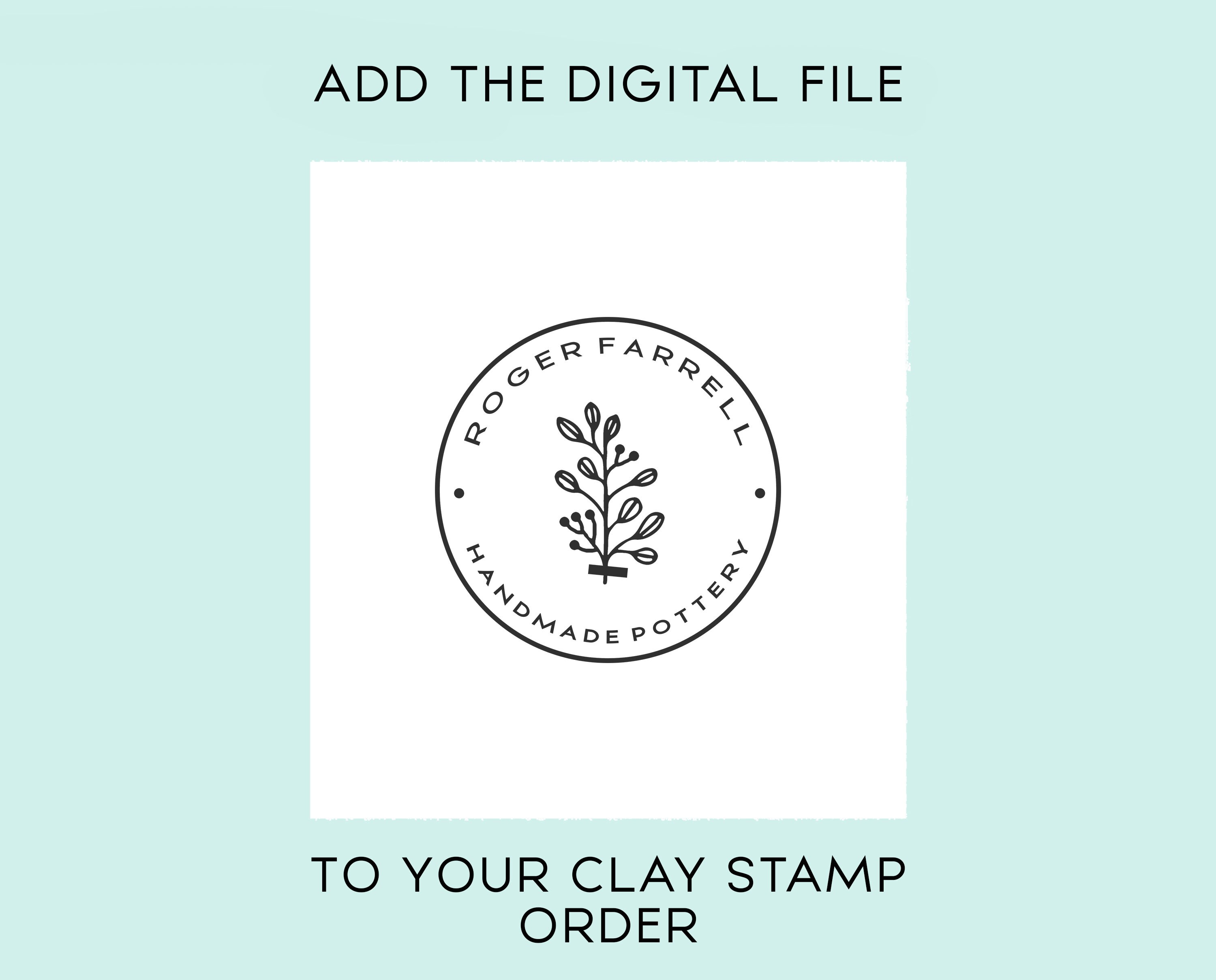 Custom Pottery Stamp Pre-made Design Custom Clay Stamp - Etsy