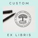 Tree of Life Custom Ex Libris Stamp, Customizable Bookplate Stamp ...
