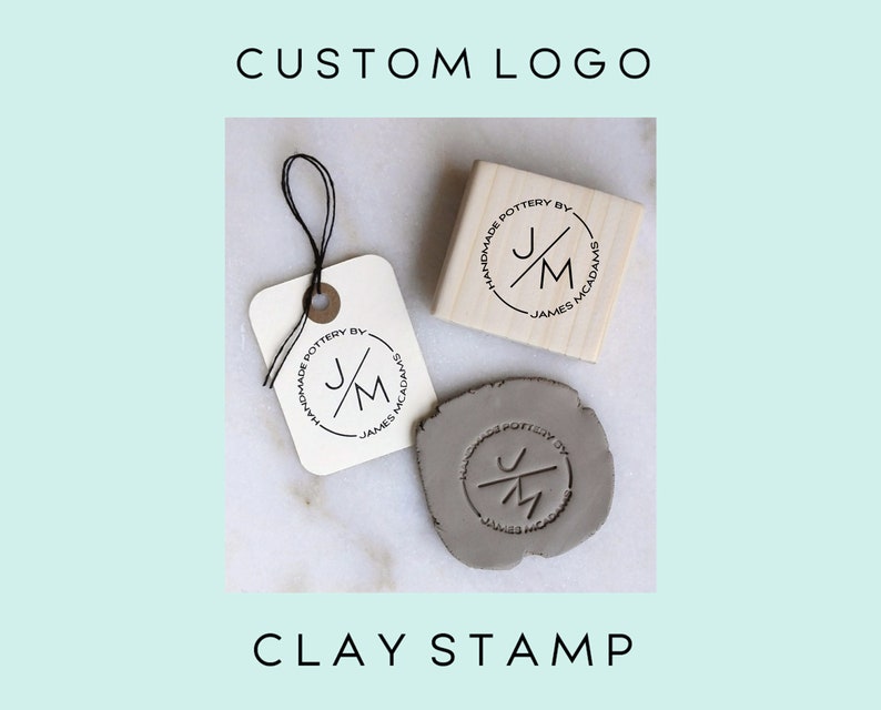 Custom Initials Clay Stamp Custom Monogram Pottery Stamp - Etsy Custom Initials Clay Stamp Custom Monogram Pottery Stamp - Etsy