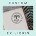 Tree of Life Custom Ex Libris Stamp, Customizable Bookplate Stamp ...