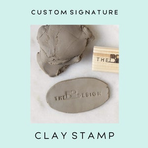Custom Signature Clay Stamp Your Signature Pottery Stamp - Etsy
